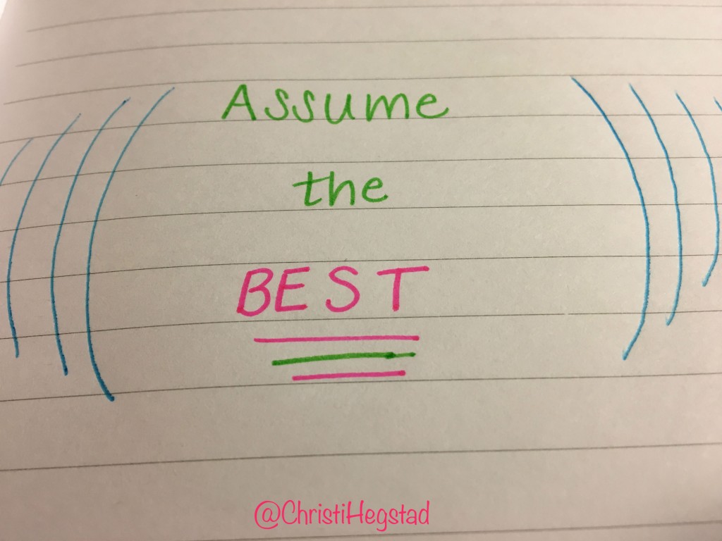 If You're Going To Make Assumptions... | MAP Professional Development