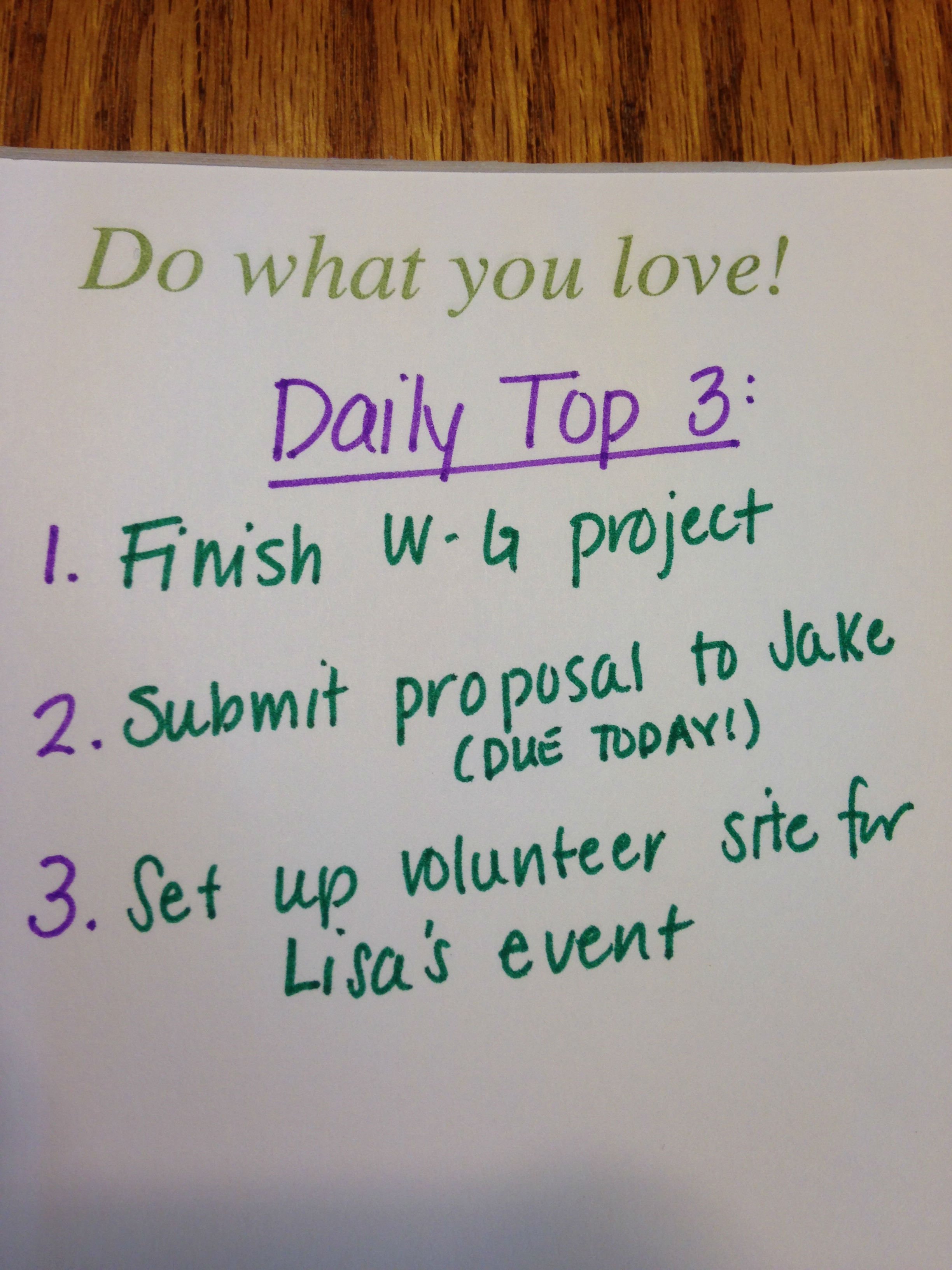 Daily Top 3 | MAP Professional Development