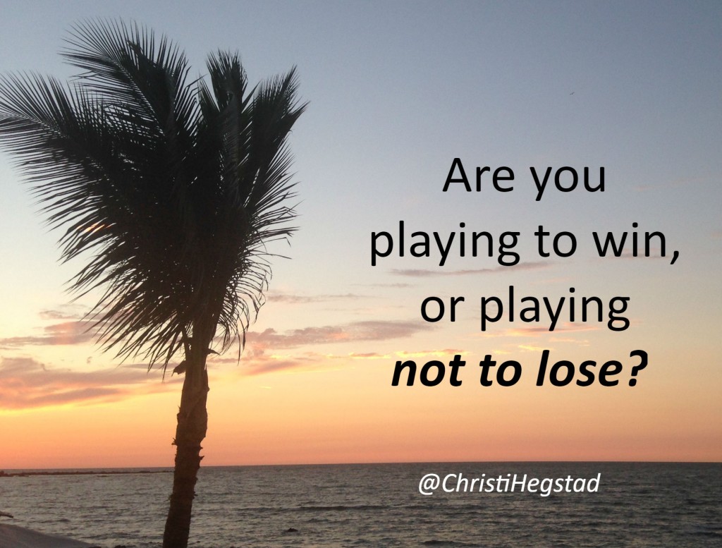 Playing To Win, Or Not To Lose? | MAP Professional Development
